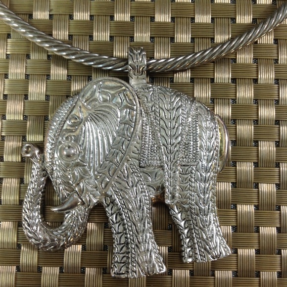 Jewelry | Huge Statement Elephant Trunk Raised Good Luck | Poshmark